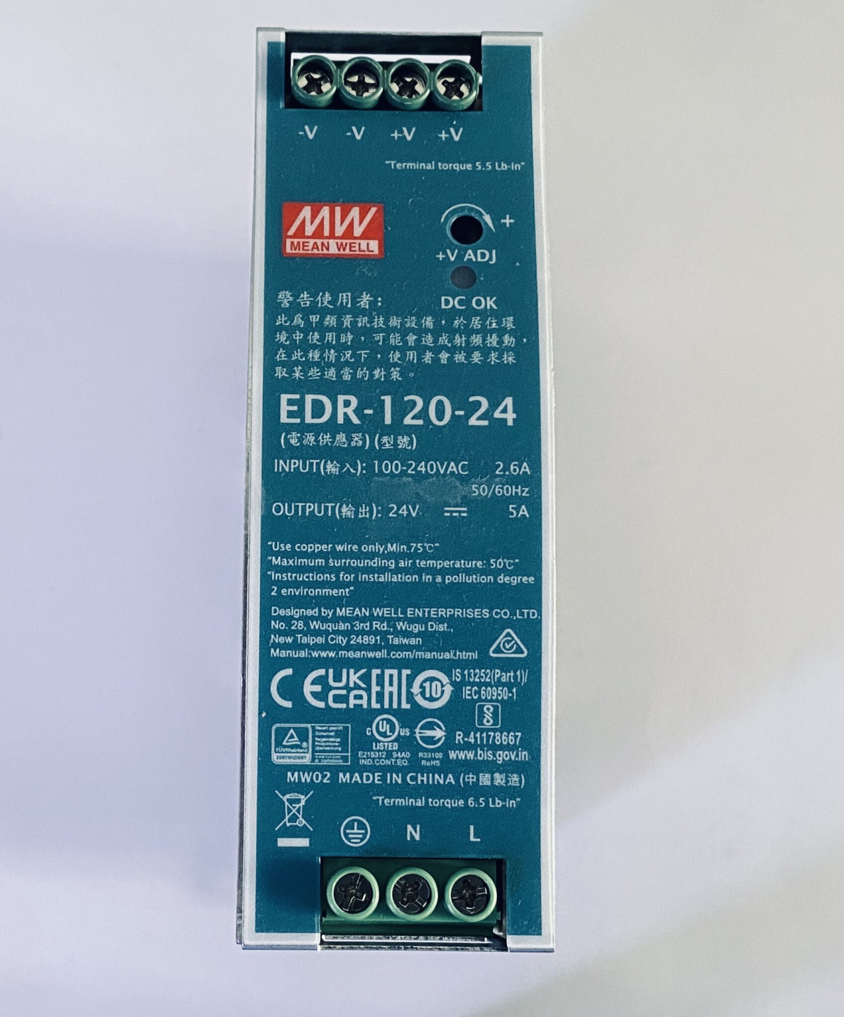 Nguồn meanwell DRP-240-24 - Đặt mua Meanwell tại đây