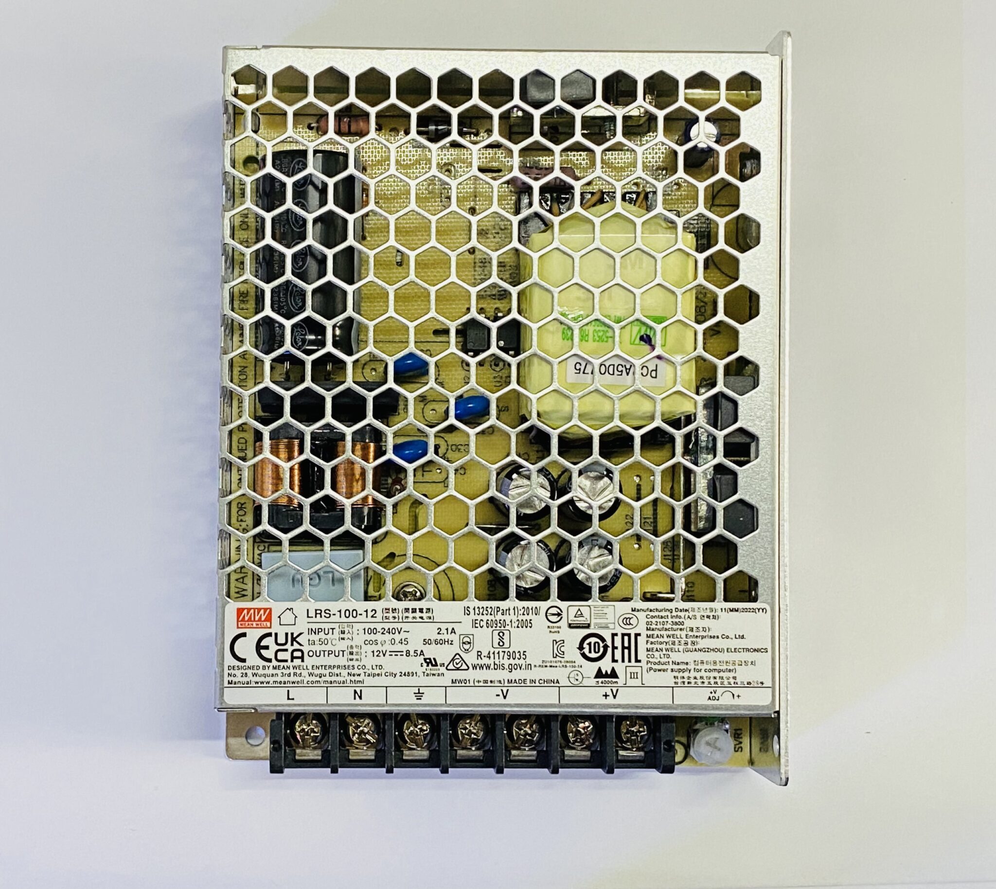 Nguồn Meanwell LRS-100-12 (102W/12V/8.5A) chính hãng giá tốt