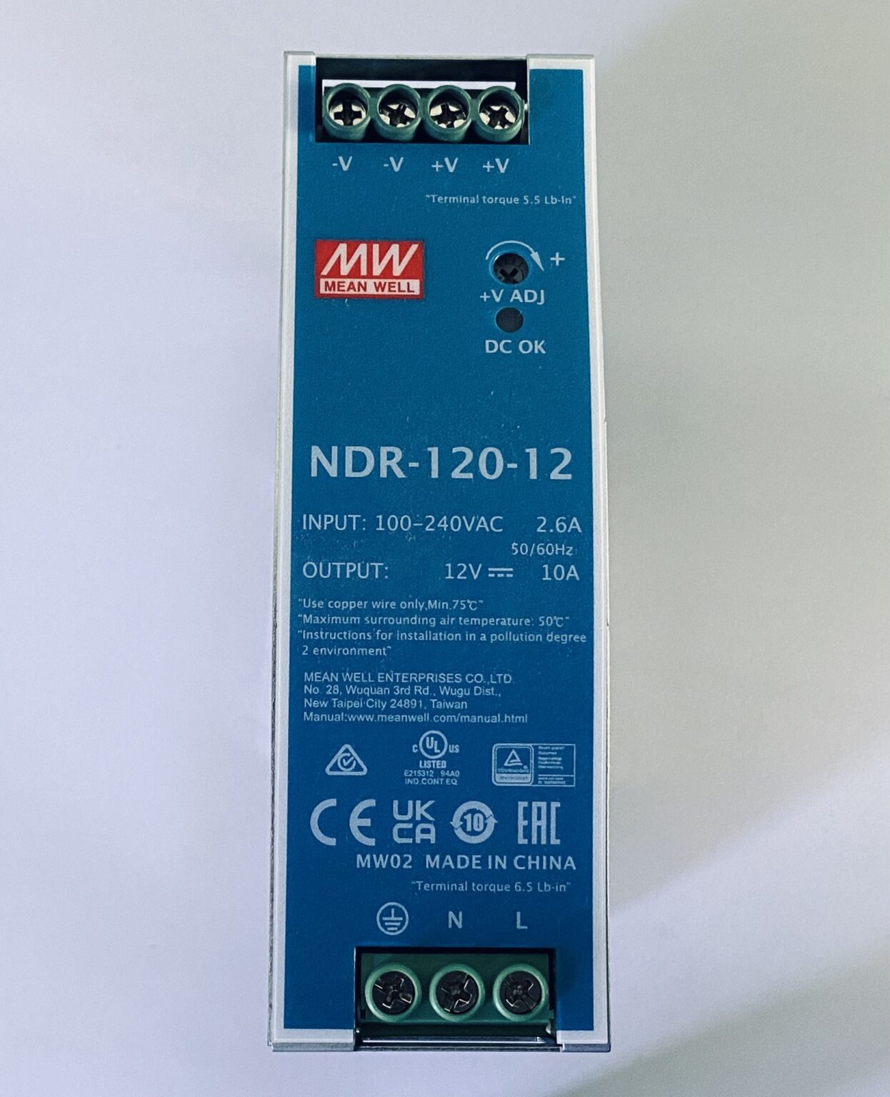 Nguồn Meanwell NDR-240-24 (240W/24V/10A) chính hãng