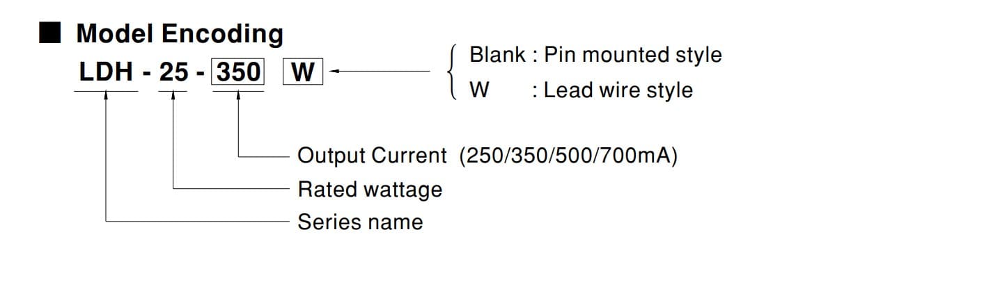 Nguồn meanwell LDH-25-500 - Đặt mua Meanwell tại đây